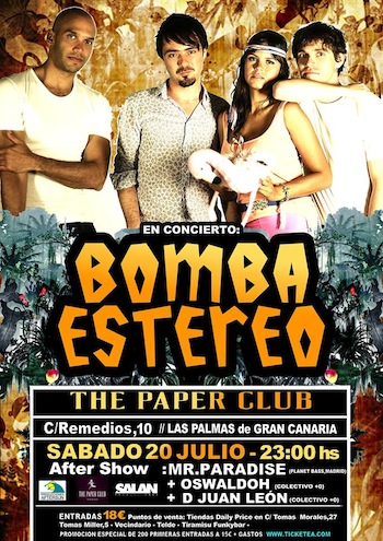 Bomba Estéreo: la explosión psicodélica llega al Paper Club | Canarias ...